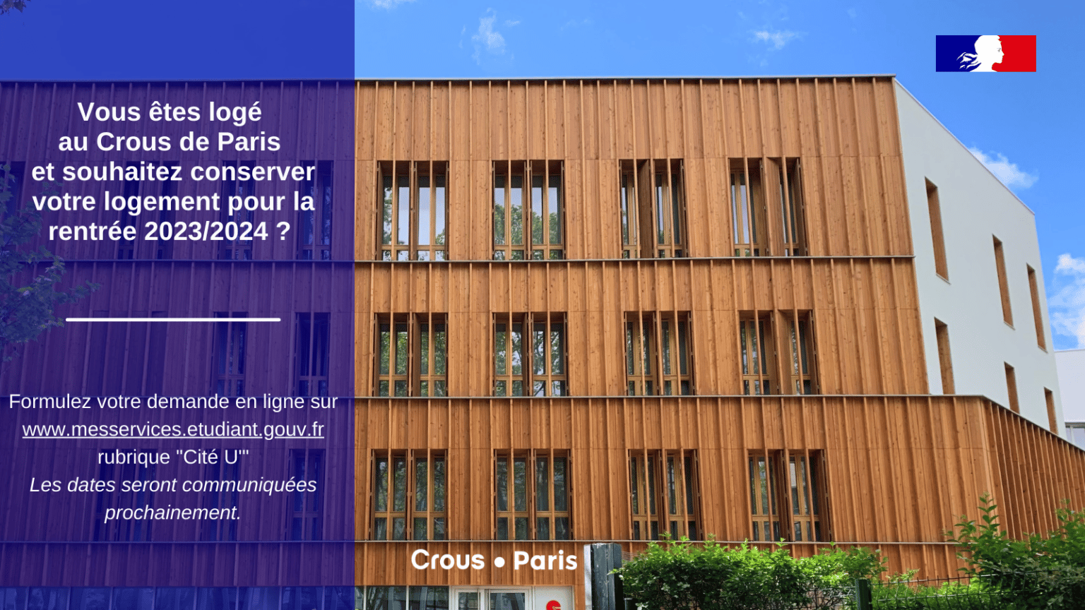 Renouveler son logement Crous - Crous Paris