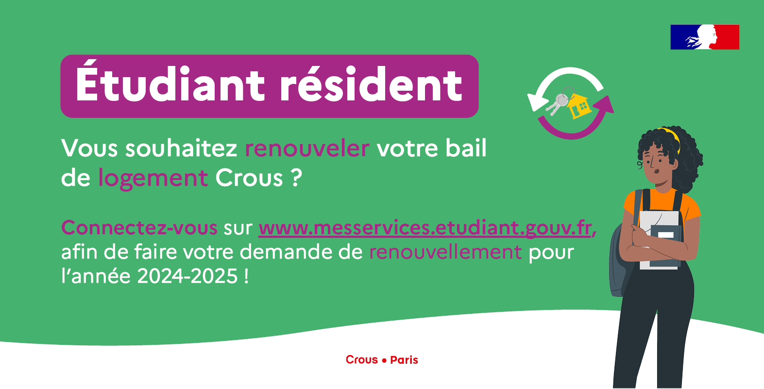 Renouvelez votre logement Crous dès à présent ! - Crous Paris