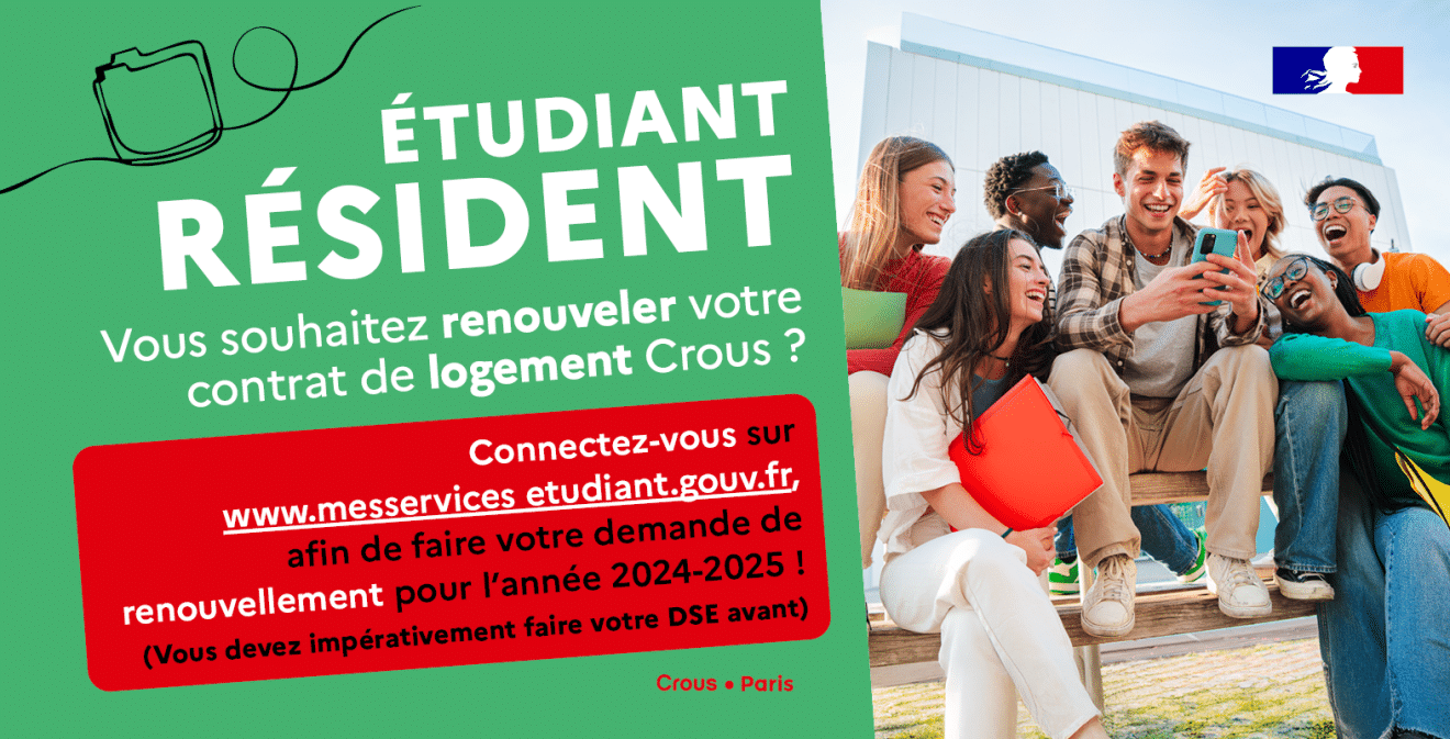 Renouveler son logement Crous - Crous Paris